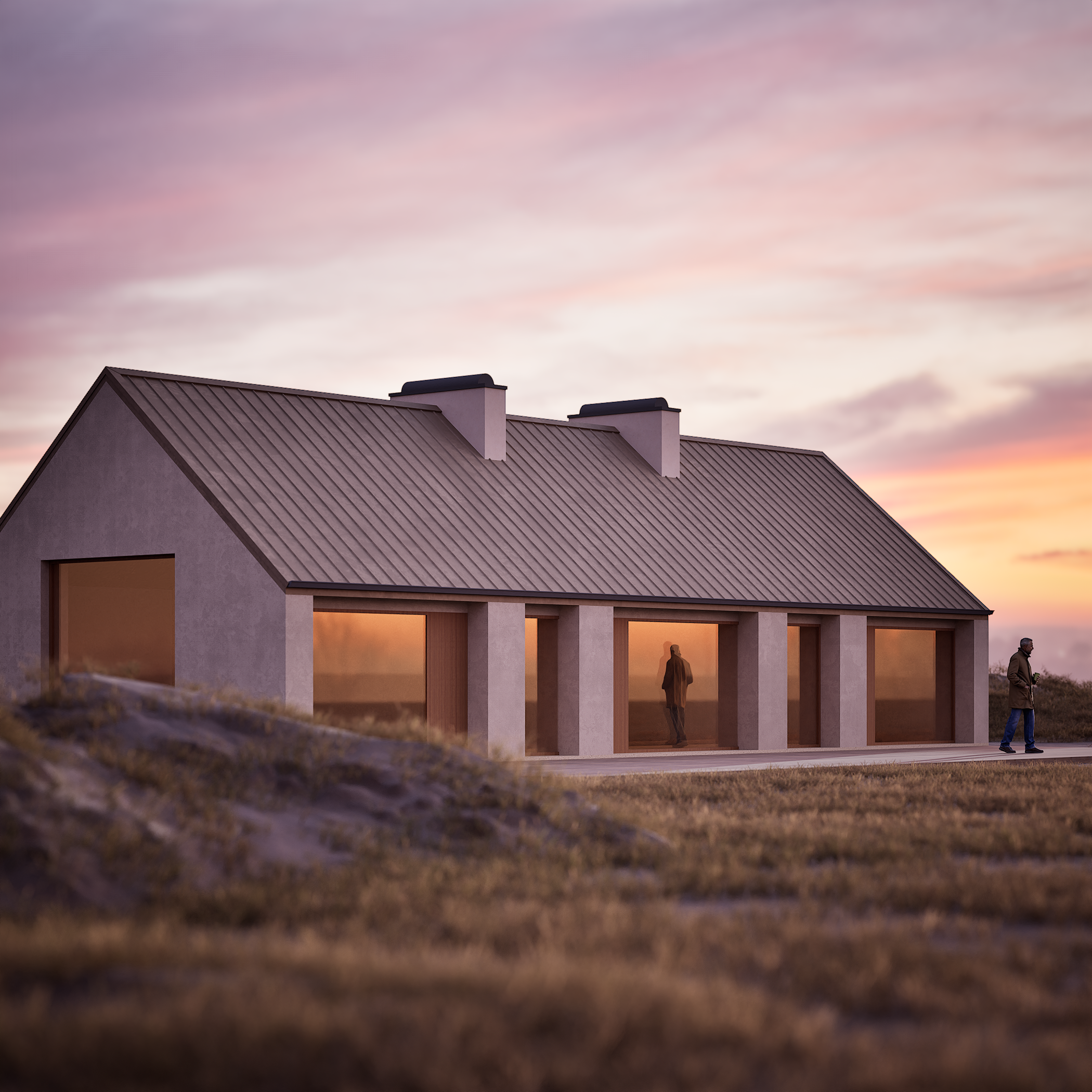 Minimalist residential visualization